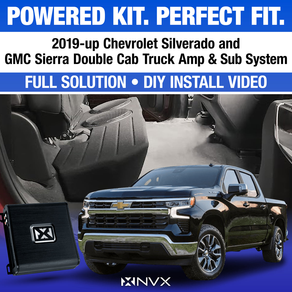 2019-up Chevrolet Silverado and GMC Sierra Double Cab Bass Package - I ...