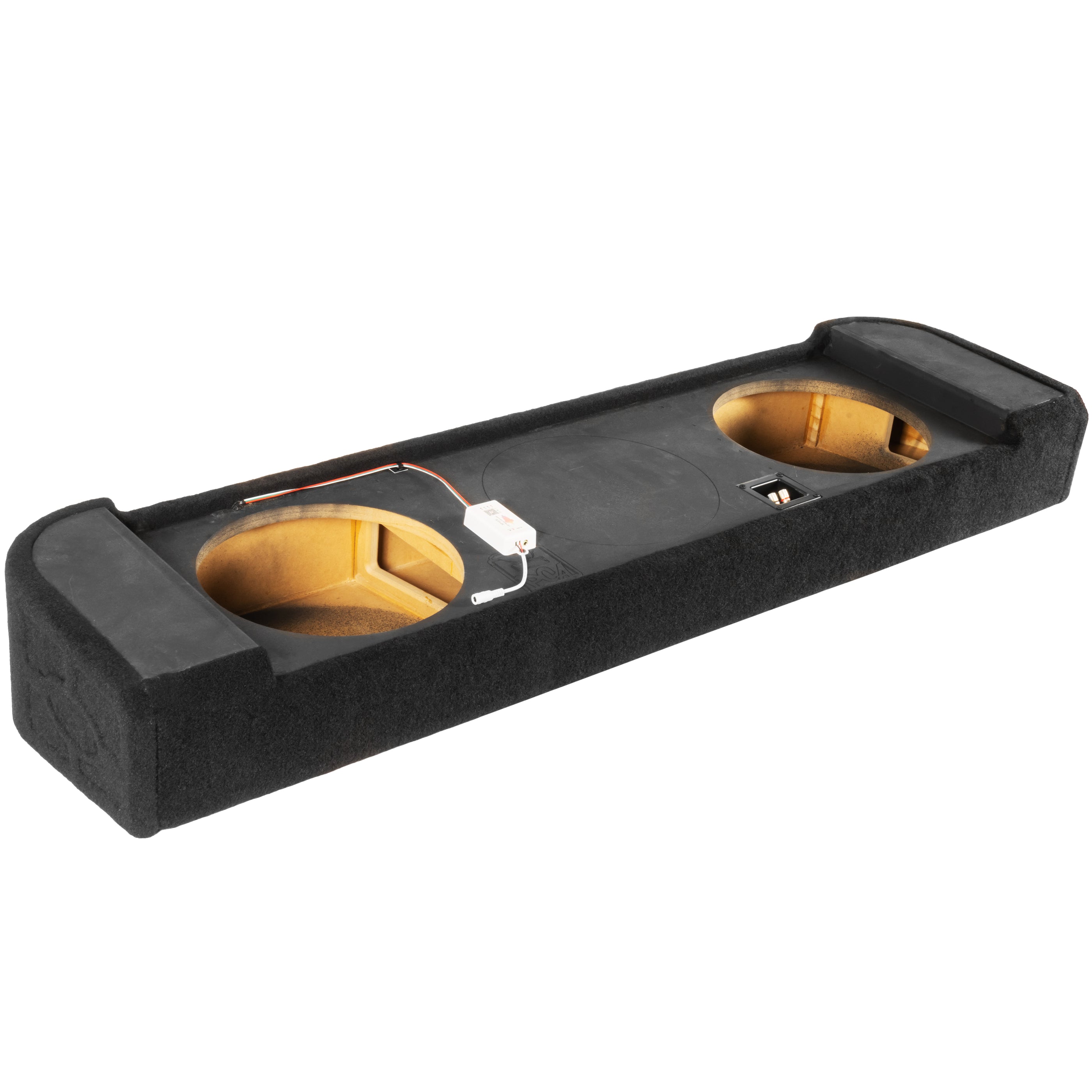 Custom Dual 12" Under-seat Sealed Unloaded Subwoofer Enclosure with LE ...